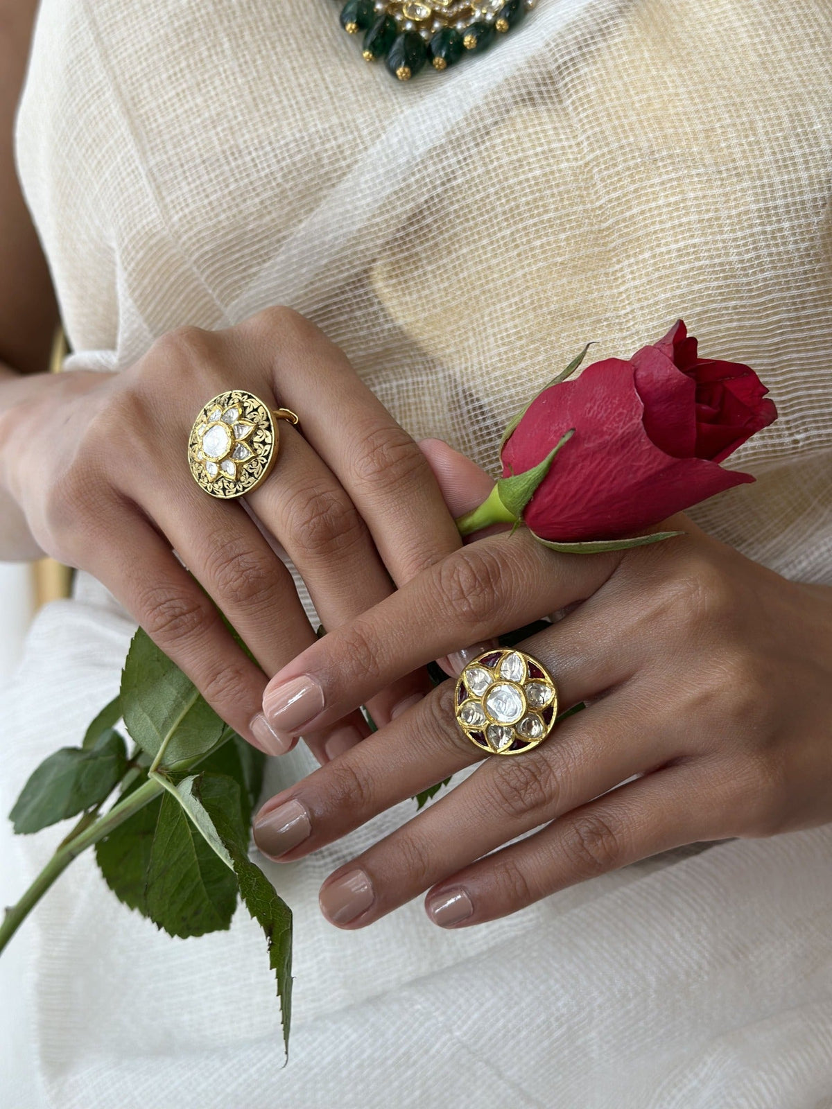 Sutra: Explore 18k Gold Polki Jewellery Online