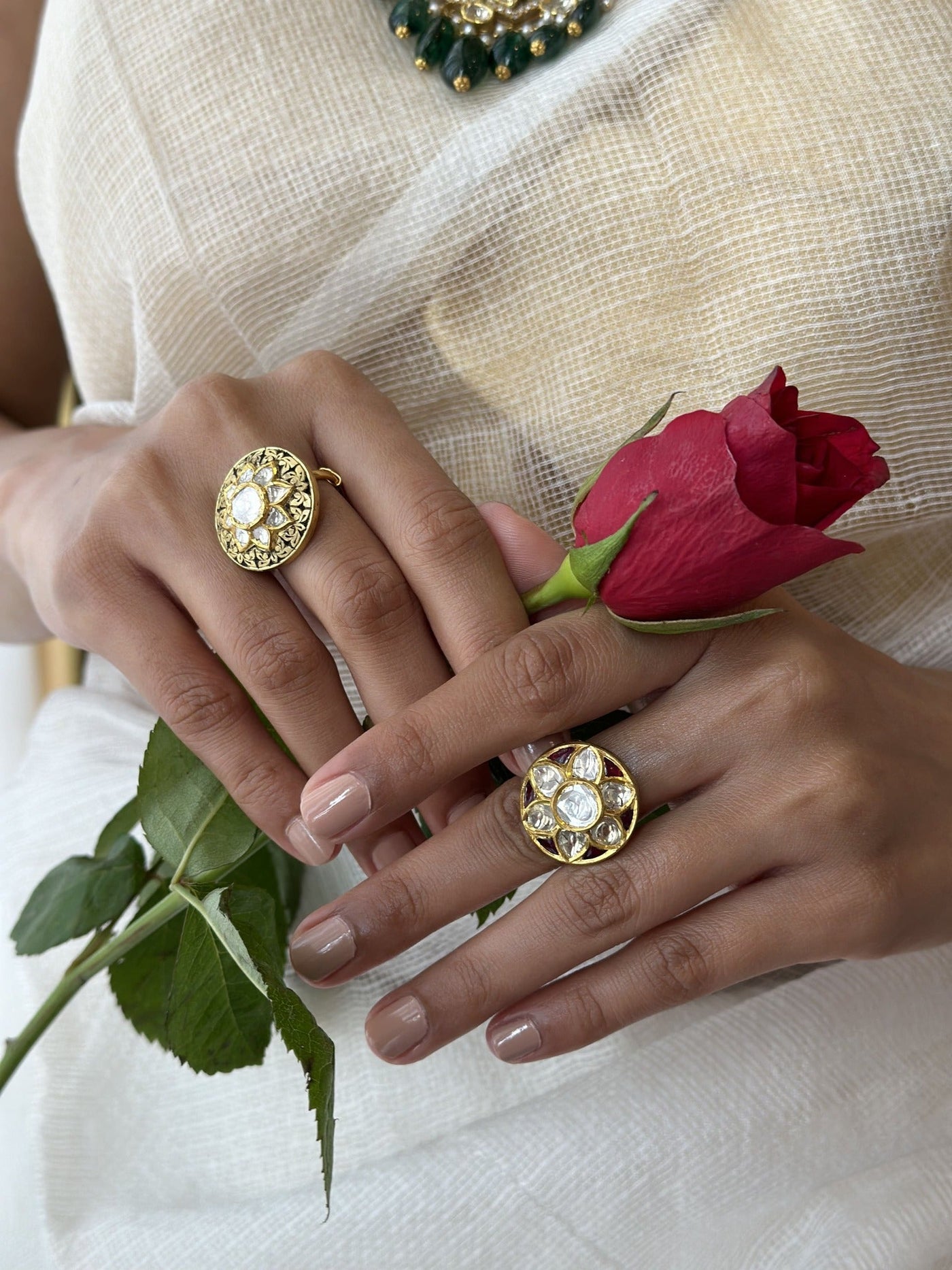Sutra: Explore 18k Gold Polki Jewellery Online